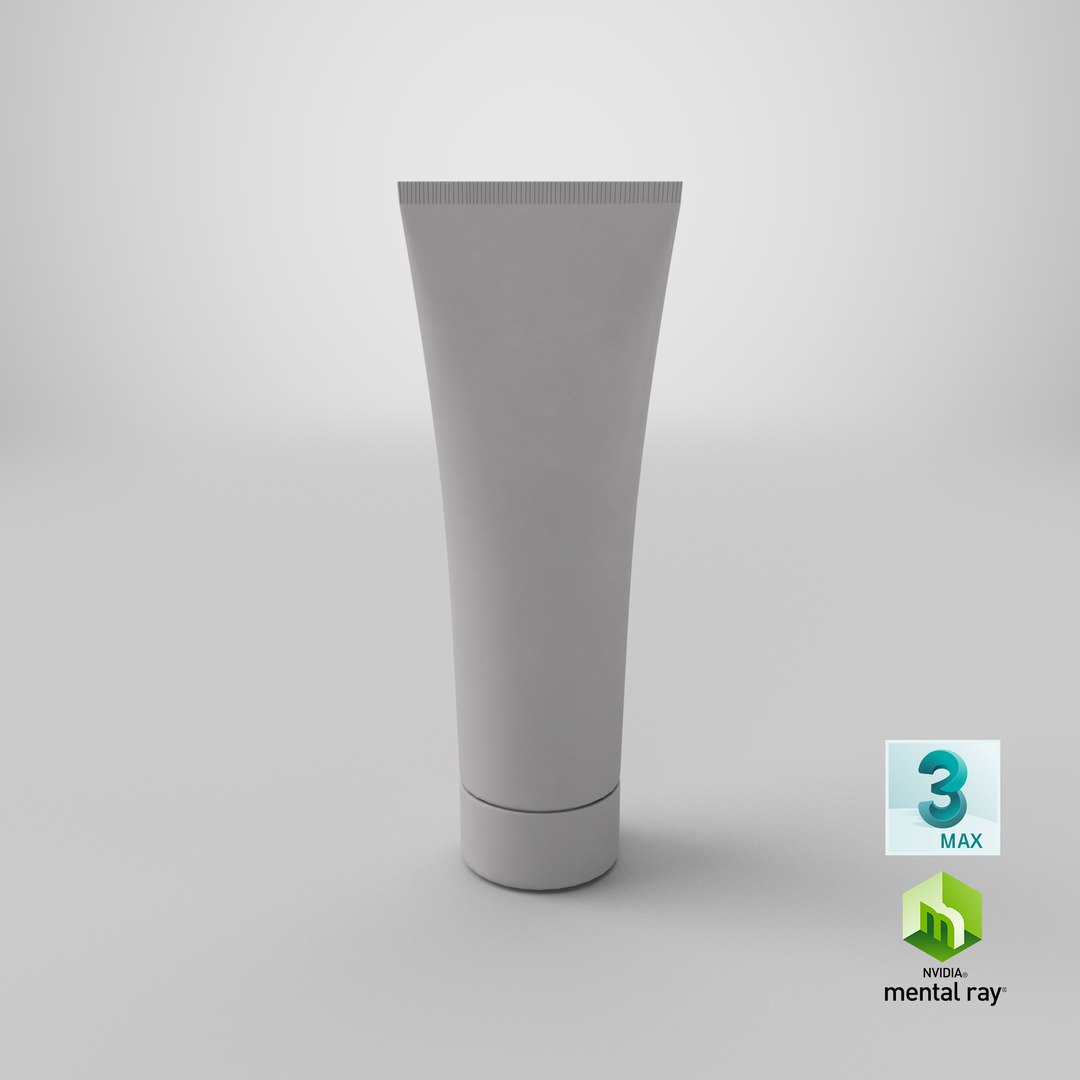 cream tube 3d model