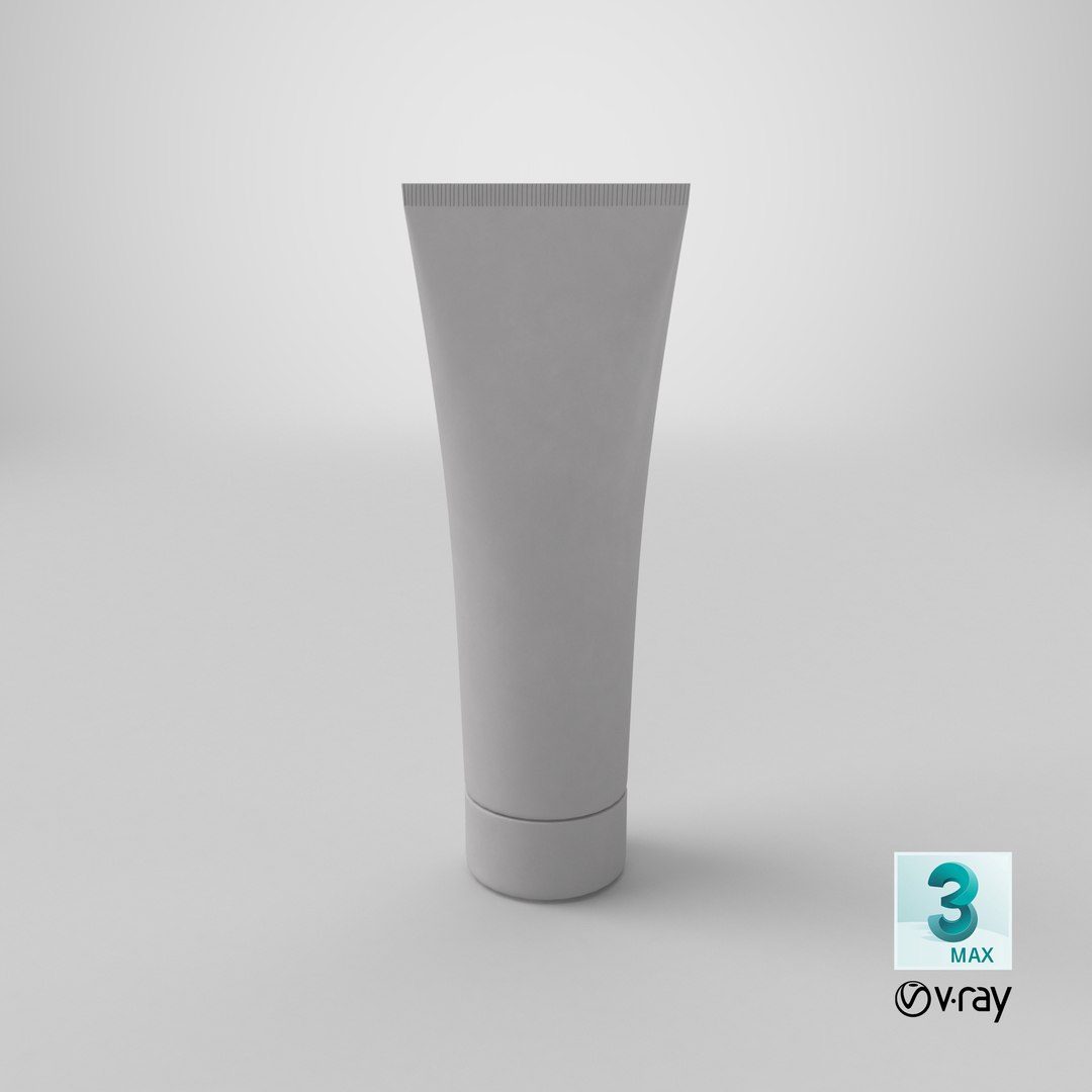 cream tube 3d model