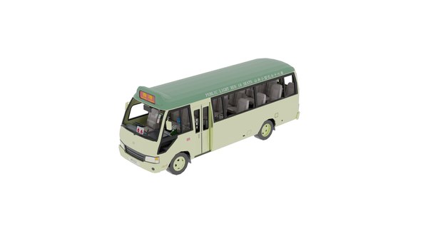 modelo 3d Minibús verde de Hong Kong - TurboSquid 2022429