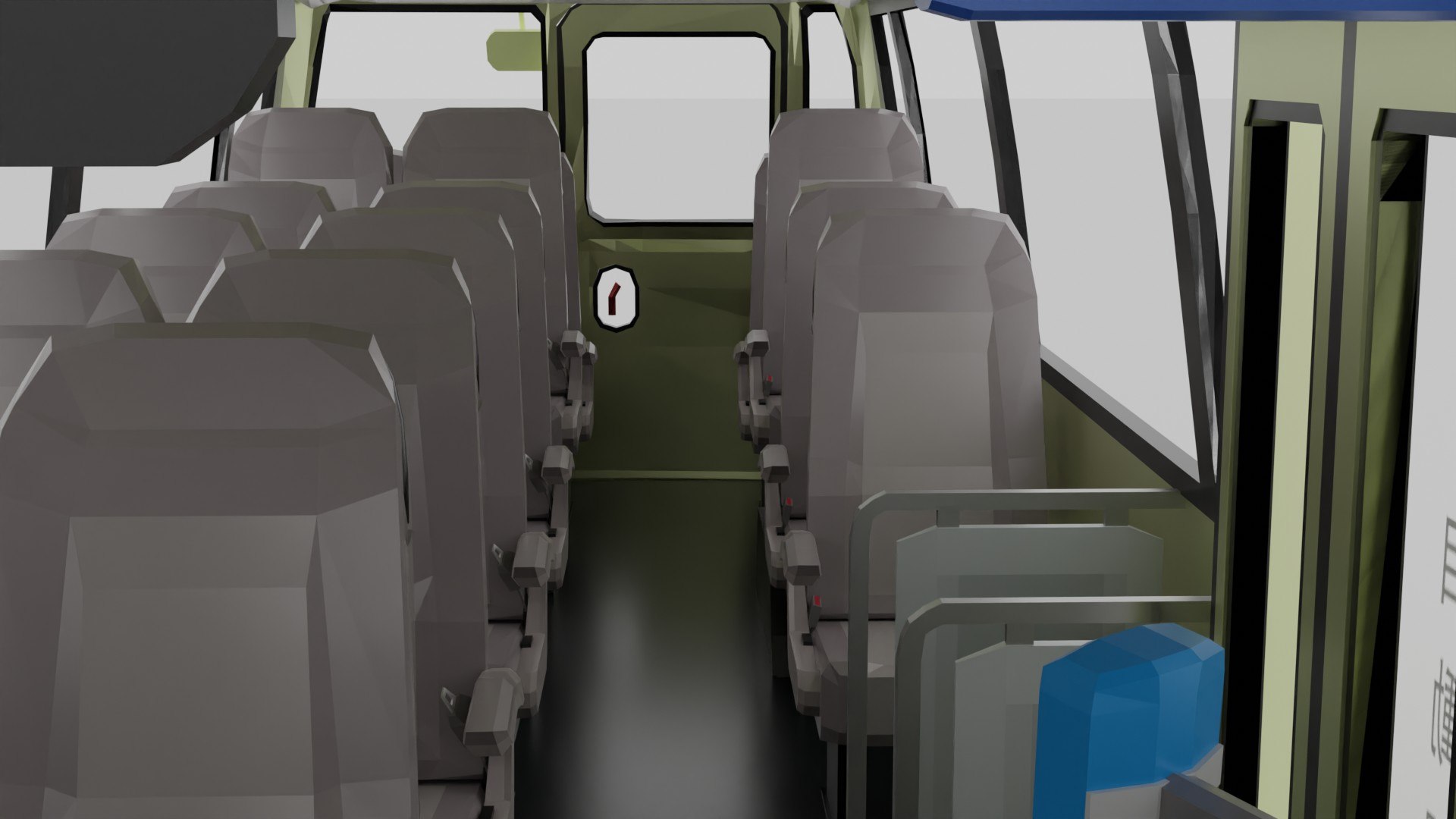 Hong Kong Green Mini Bus Model - TurboSquid 2022429