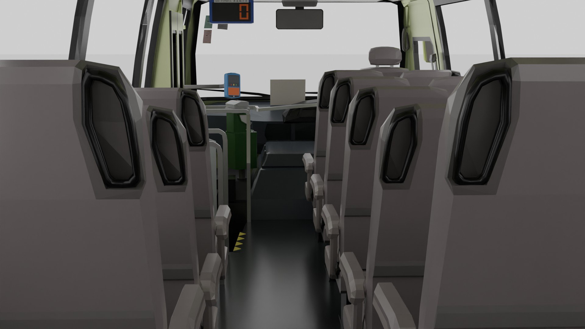 Hong Kong Green Mini Bus Model - TurboSquid 2022429