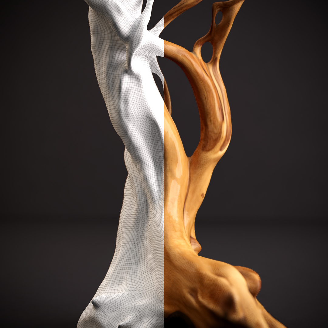 Free 3D pine wood natural shape - TurboSquid 1452084