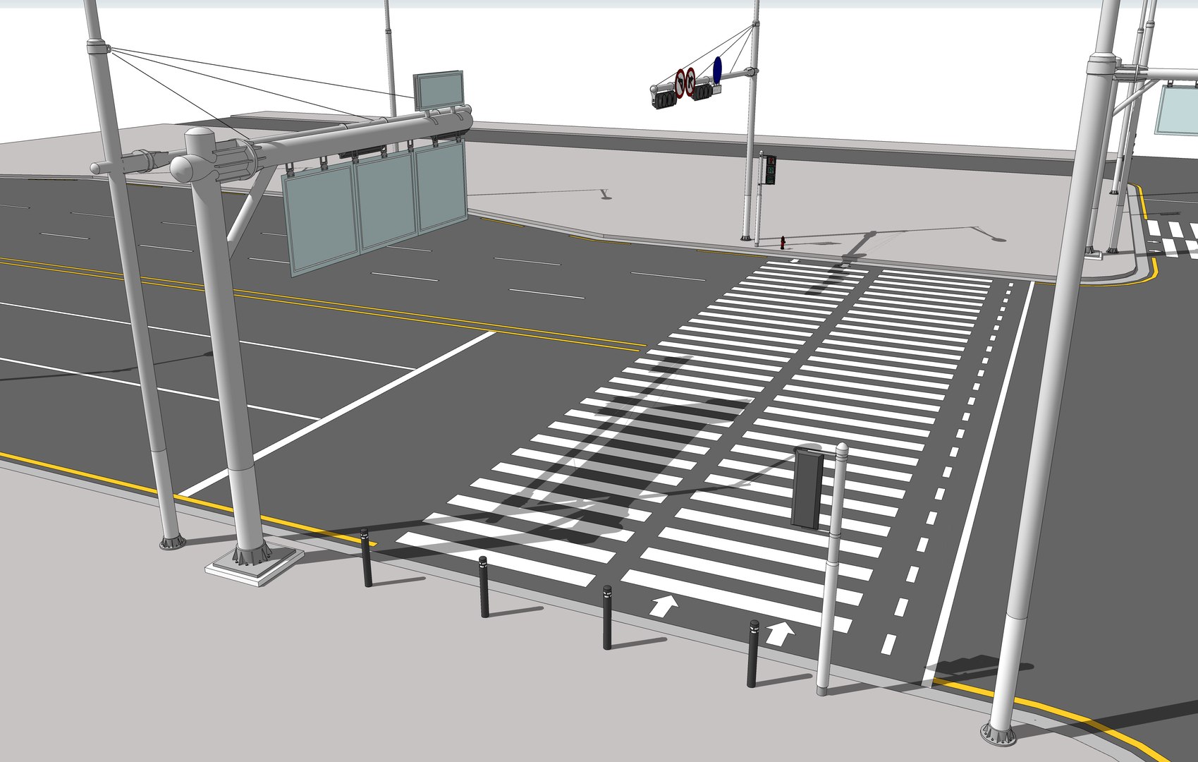 Street Road Traffic 3D Model - TurboSquid 1423716