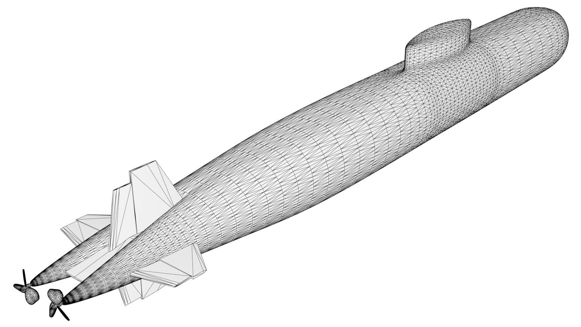 3D K-222 Submarine - TurboSquid 2152461