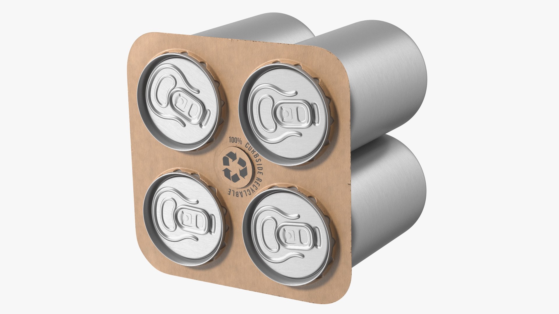 3D Paper Based Multipack 4 Soda Can Solution - TurboSquid 2136763