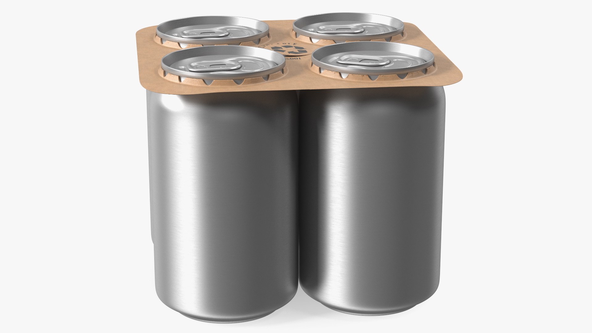 3D Paper Based Multipack 4 Soda Can Solution - TurboSquid 2136763