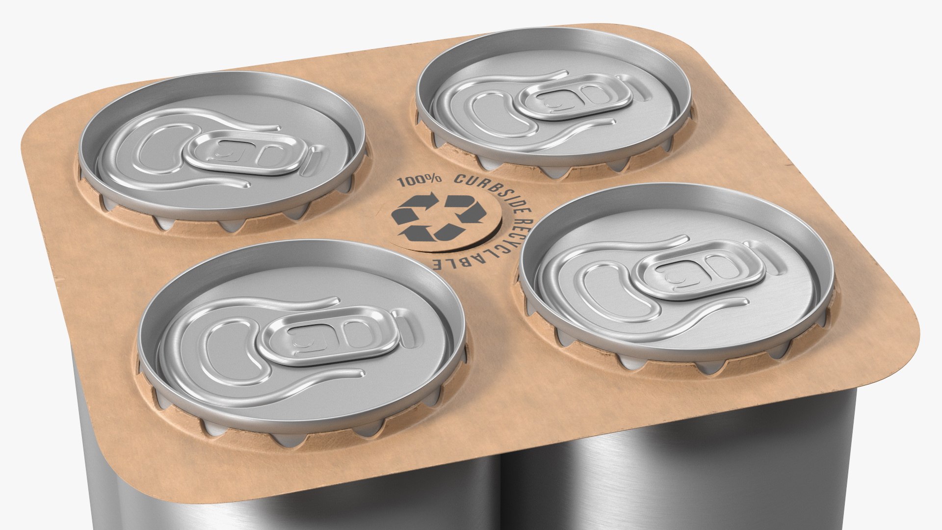 3D Paper Based Multipack 4 Soda Can Solution - TurboSquid 2136763