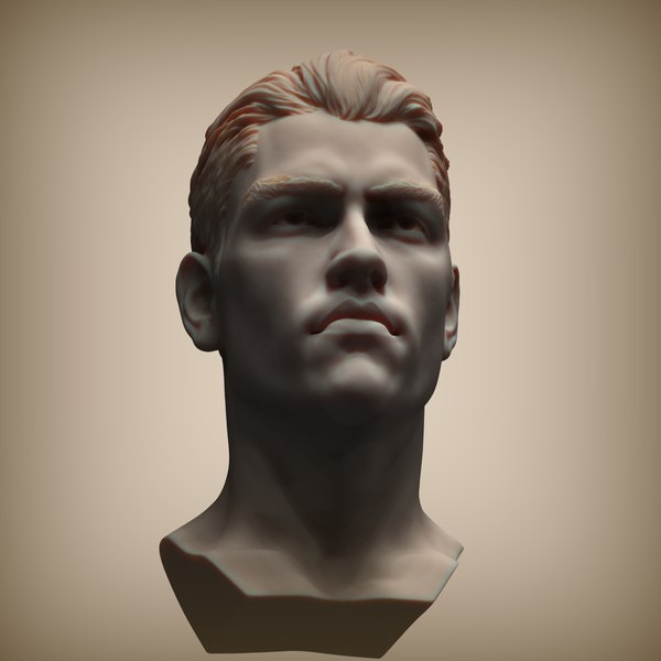 3d zbrush mans head