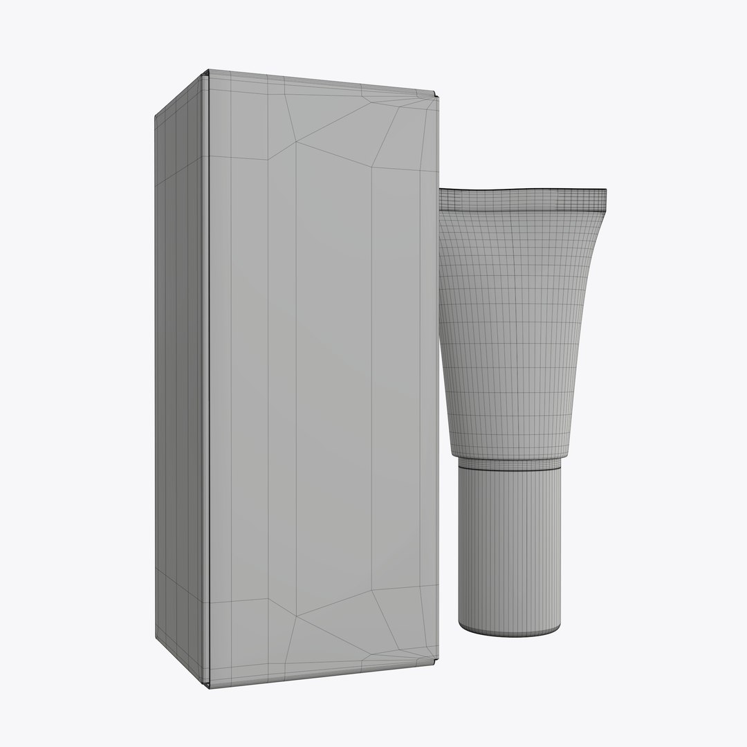 3D Plastic Tube Container Model - TurboSquid 1474465