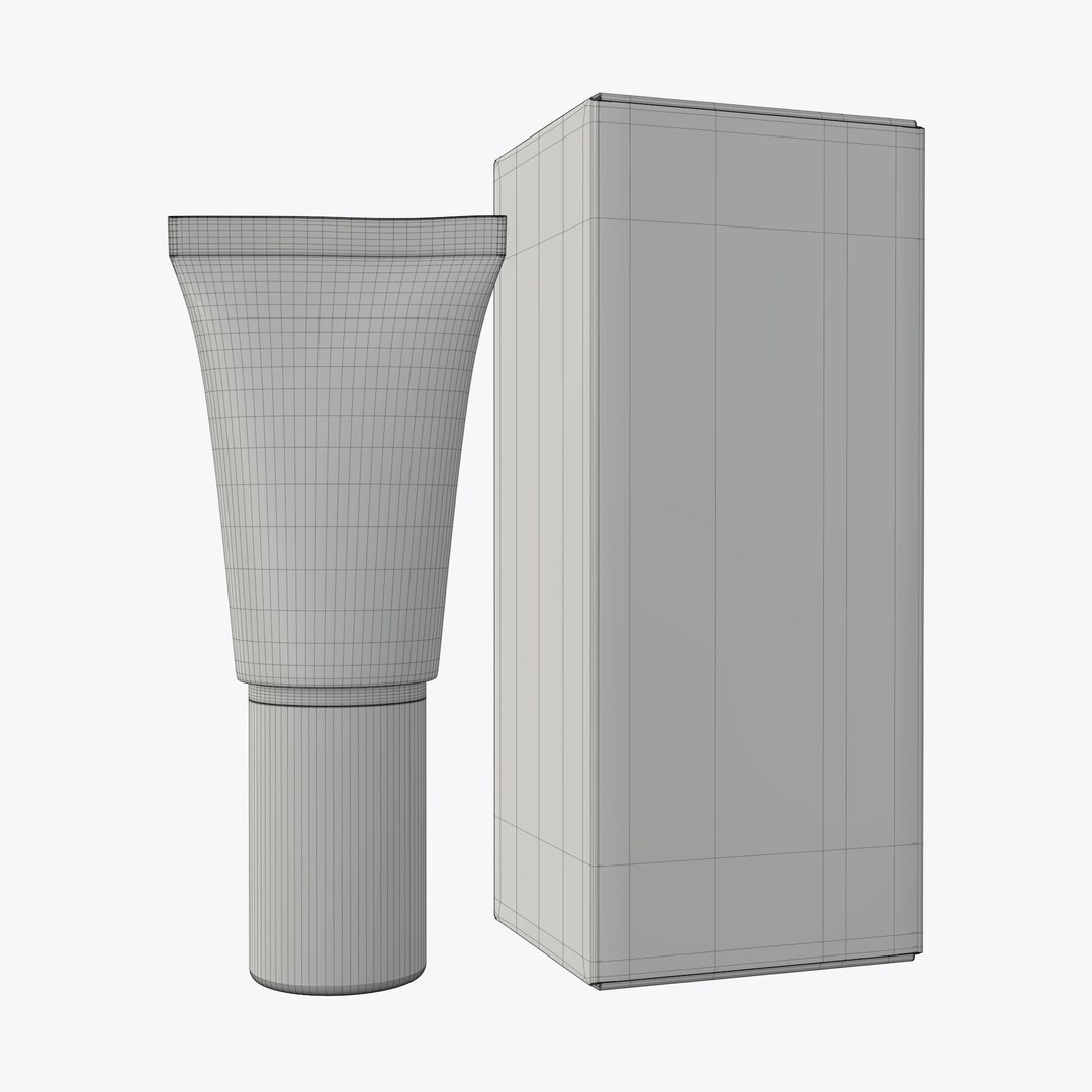 3D Plastic Tube Container Model - TurboSquid 1474465