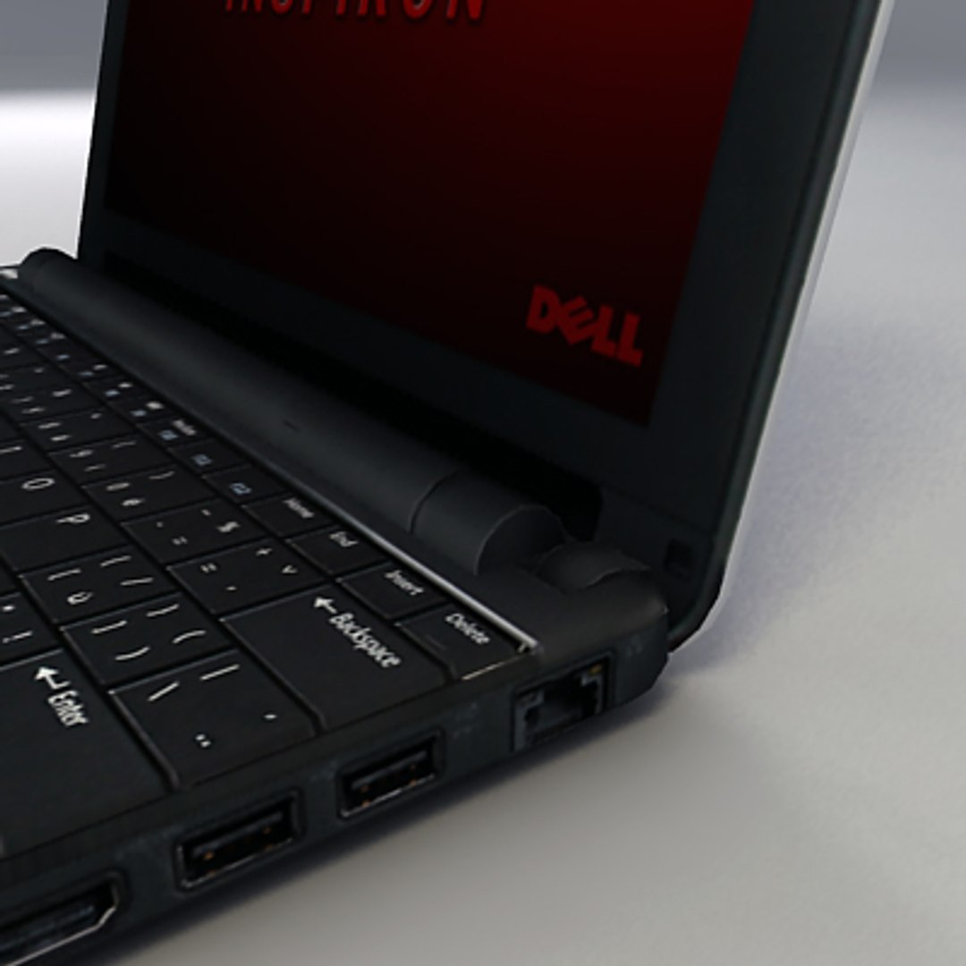 Dell Inspiron Mini Notebook 3d Model