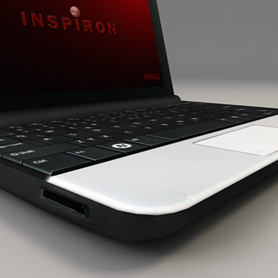 Dell Inspiron Mini Notebook 3d Model