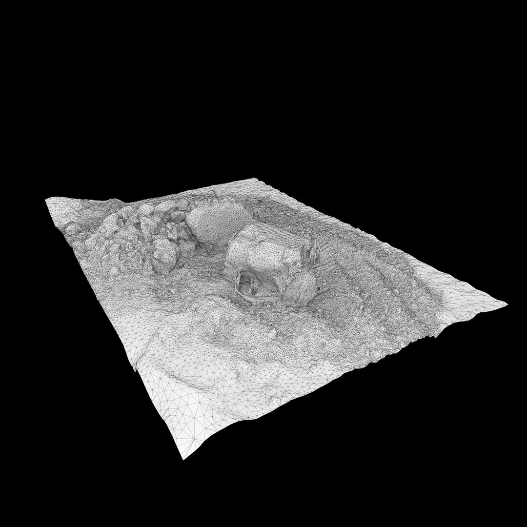 Gravel Concrete 02 - 3D Photogrammetry Model Scan Of Pile Of Concrete ...