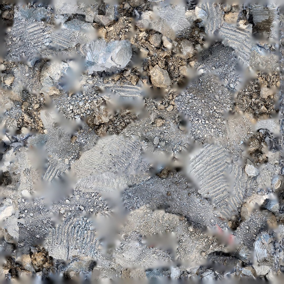 Gravel Concrete 02 - 3D Photogrammetry Model Scan Of Pile Of Concrete ...