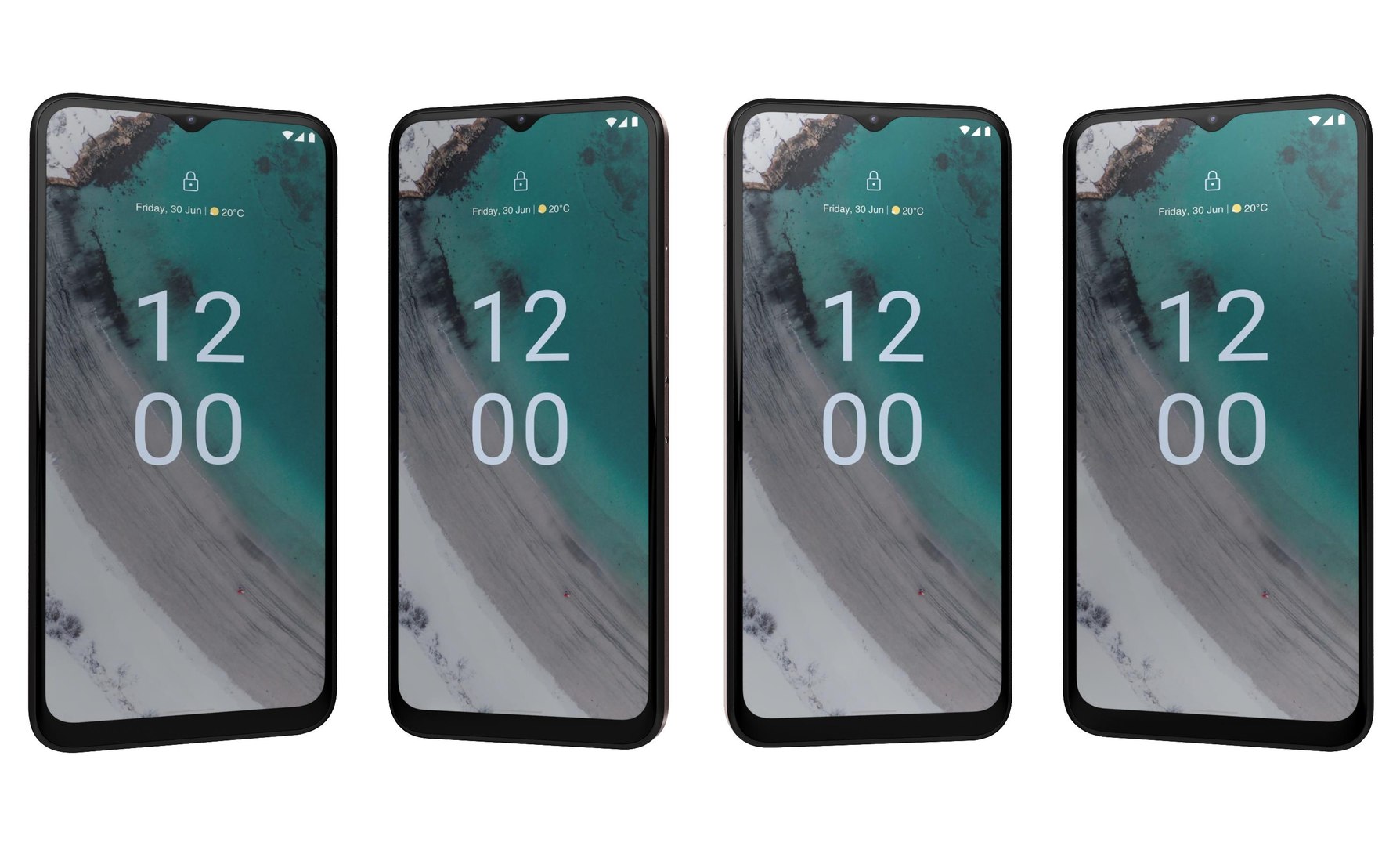 3D model Nokia C32 Beach Pink - TurboSquid 2070368