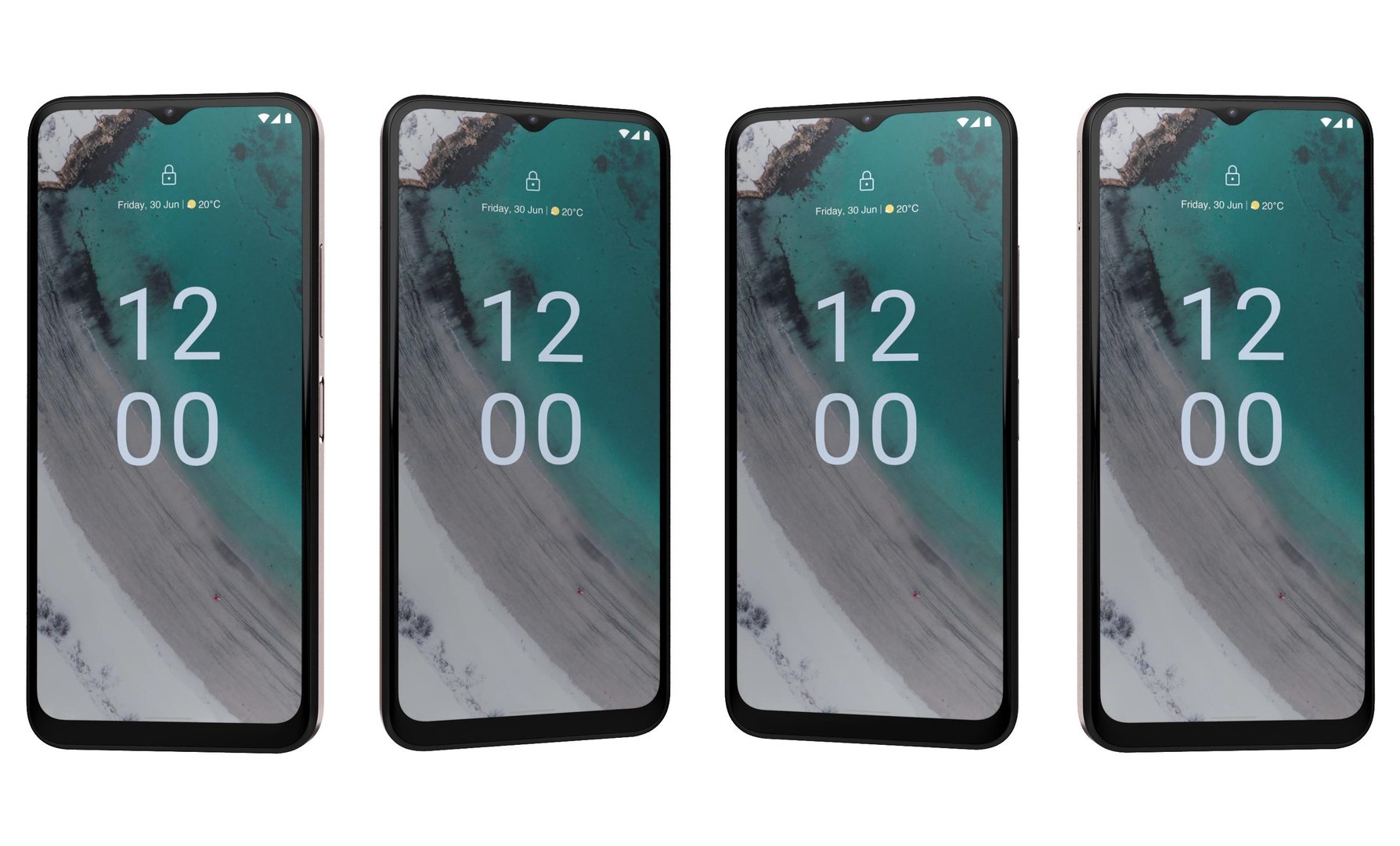 3D model Nokia C32 Beach Pink - TurboSquid 2070368