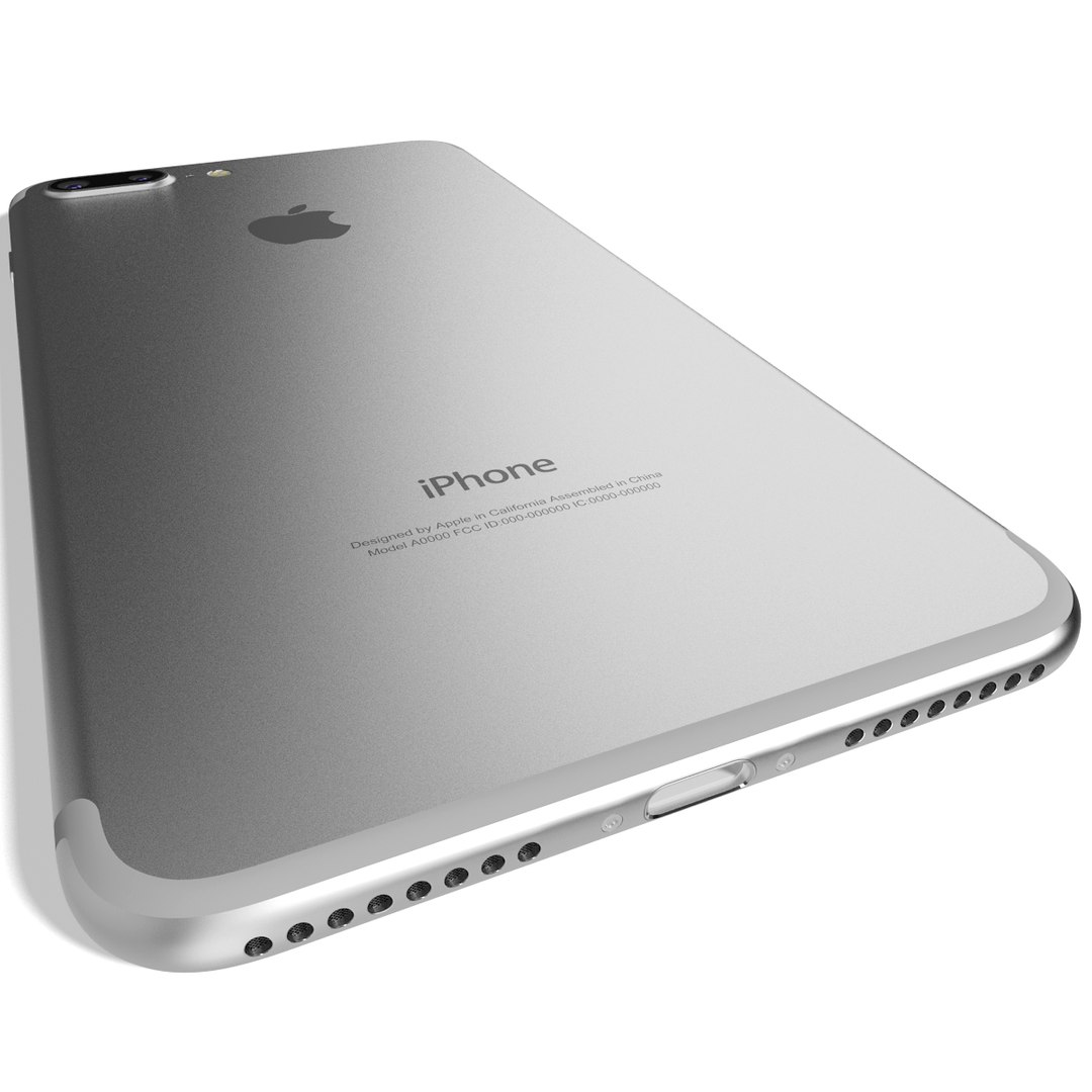 3d realistic apple iphone 7 model