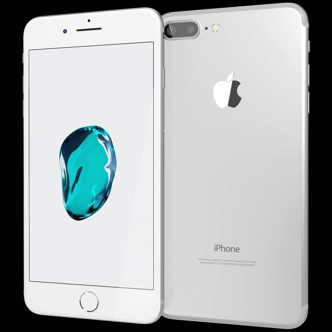 3d realistic apple iphone 7 model