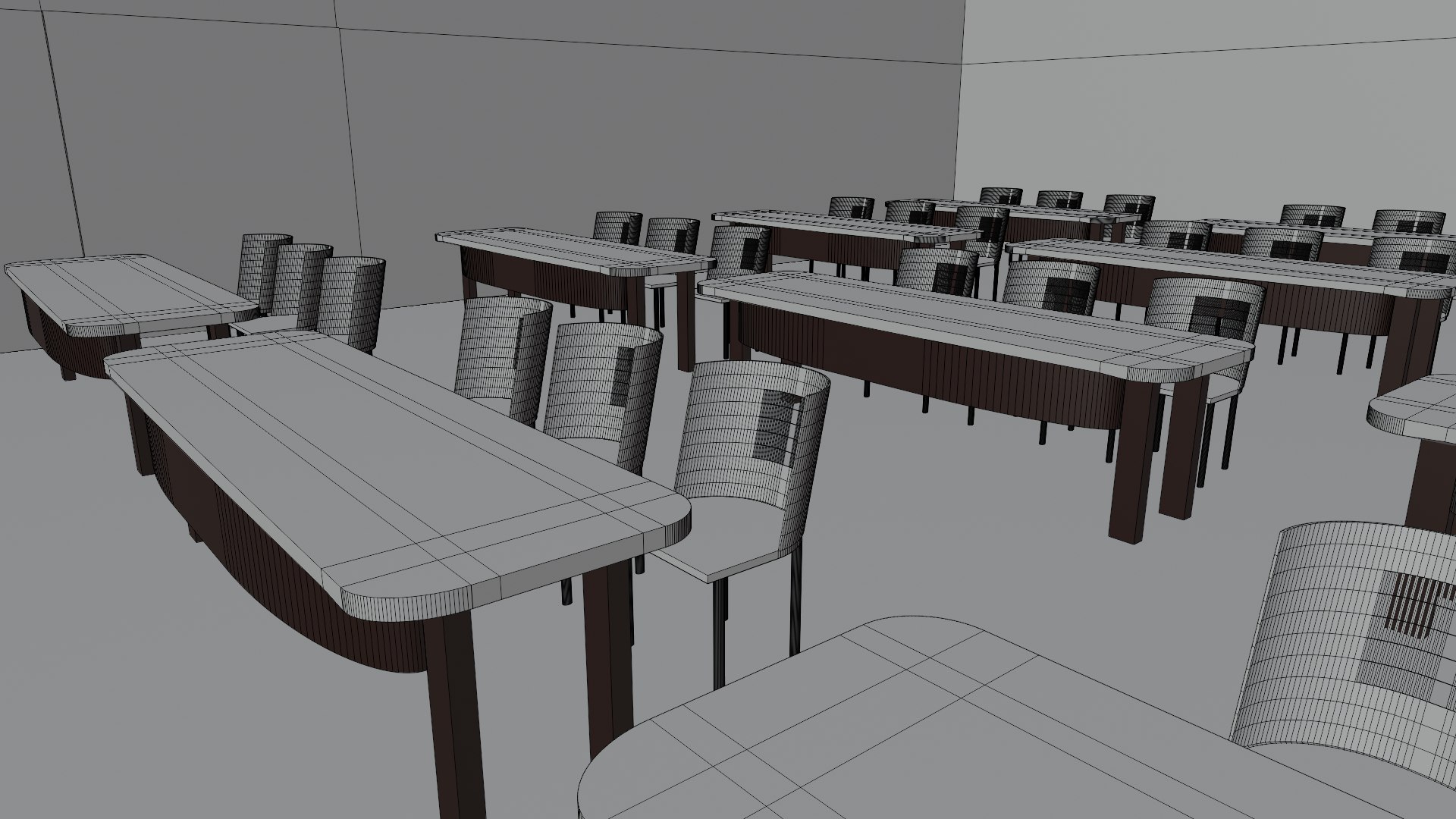 3D Classroom Model - TurboSquid 2132171