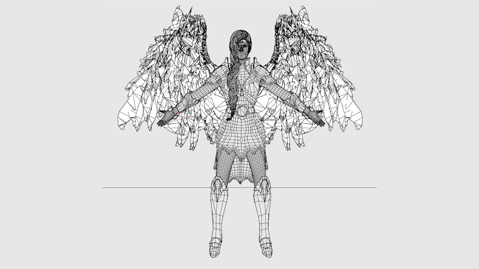 Angel Warrior Woman Model - TurboSquid 1927090