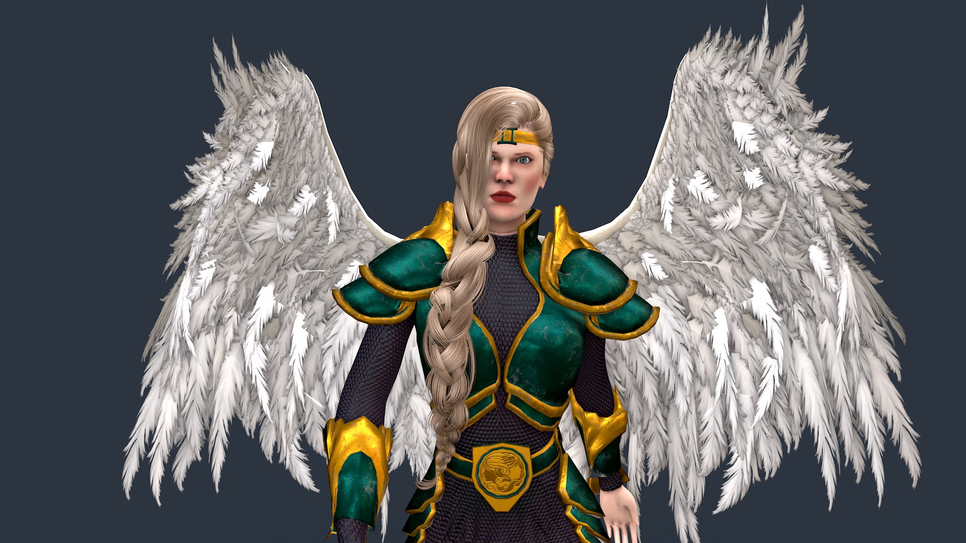Angel Warrior Woman Model - TurboSquid 1927090