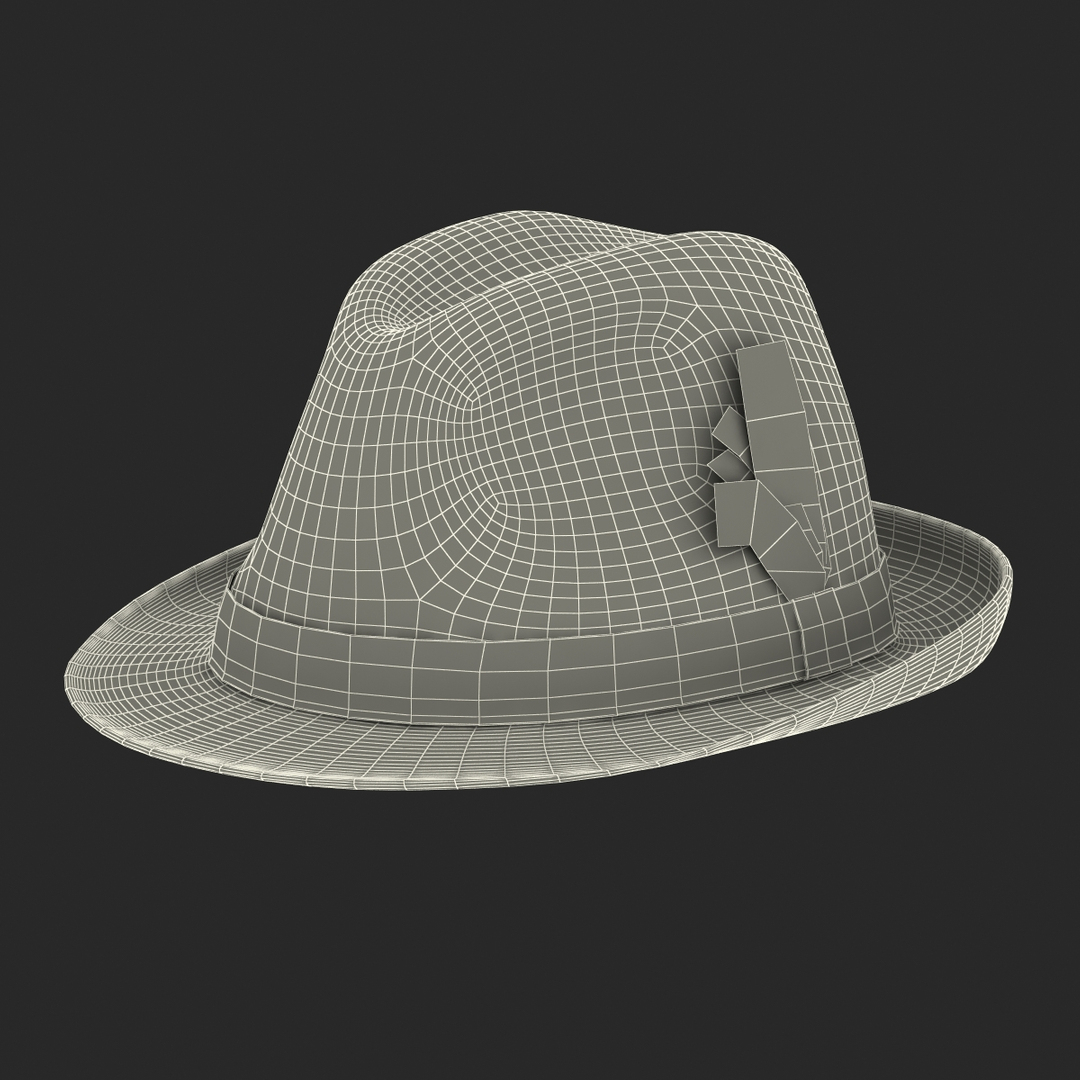 3d Model Fedora Hat 2