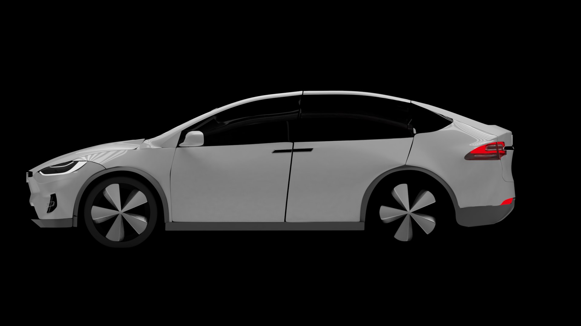 Tesla X 3D Model - TurboSquid 1251770
