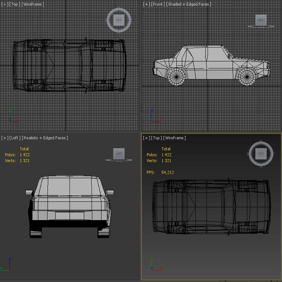 simple vehicle 3d model