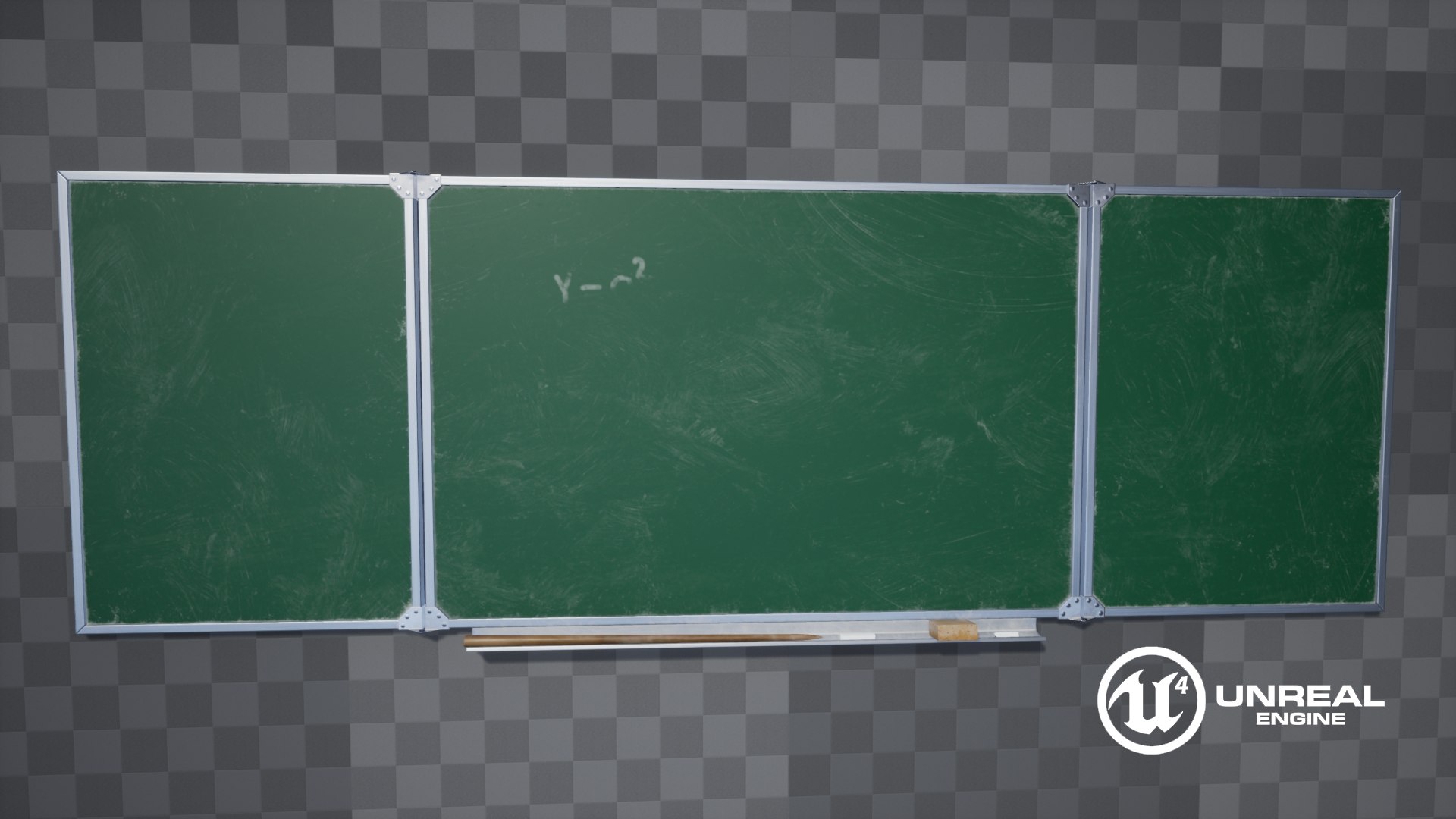 3D Chalkboard Model - TurboSquid 1798190