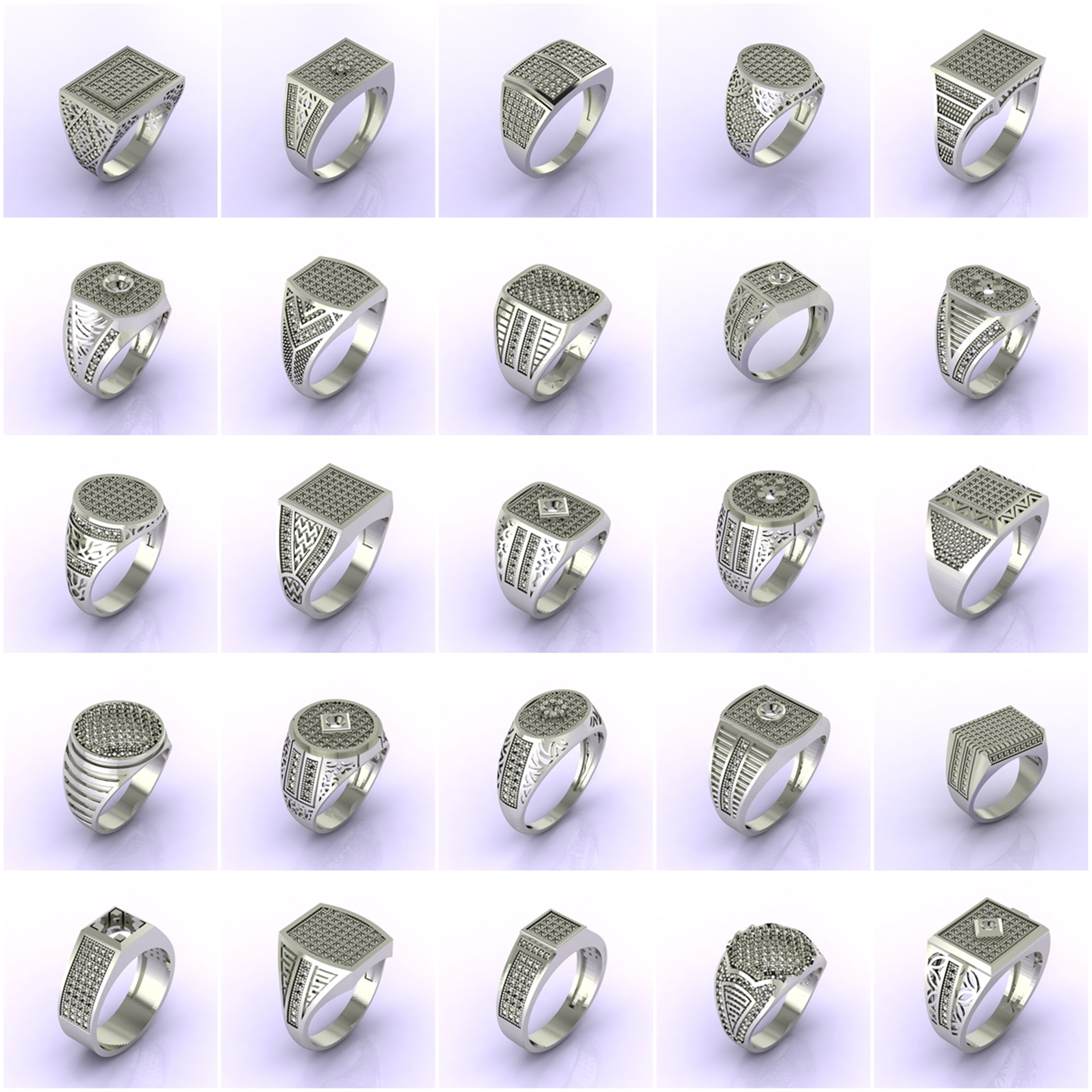 3D 76 Gents Ring Group - Men s Ring - STL READY FILES 3D print model ...