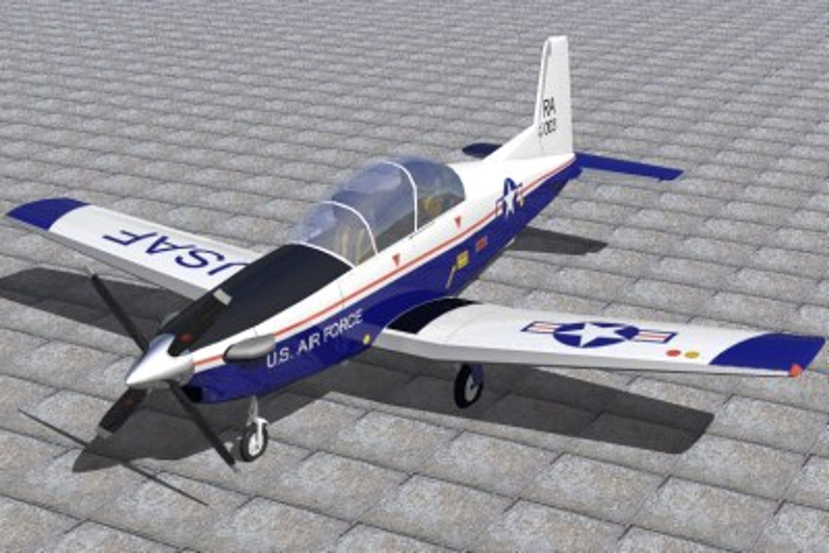 Raytheon Texan Ii 3d Model