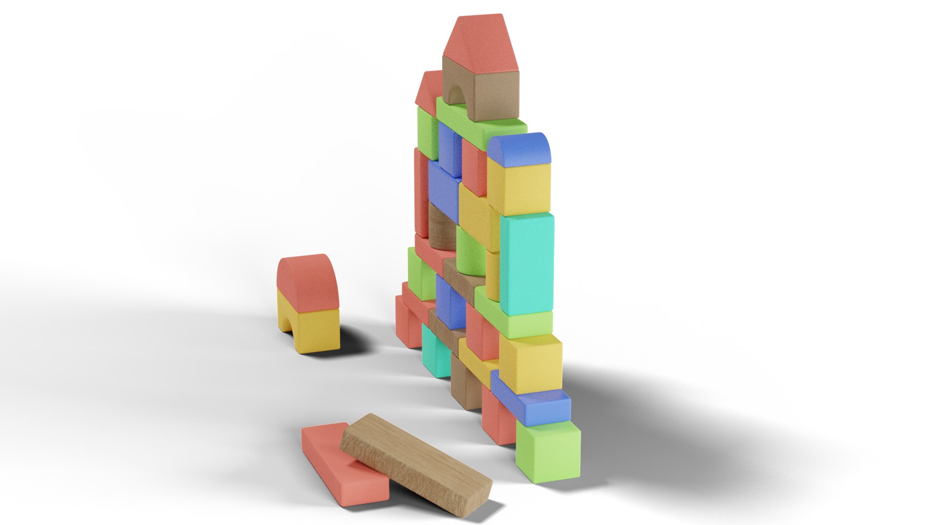 3D Building Blocks Model - TurboSquid 1739276