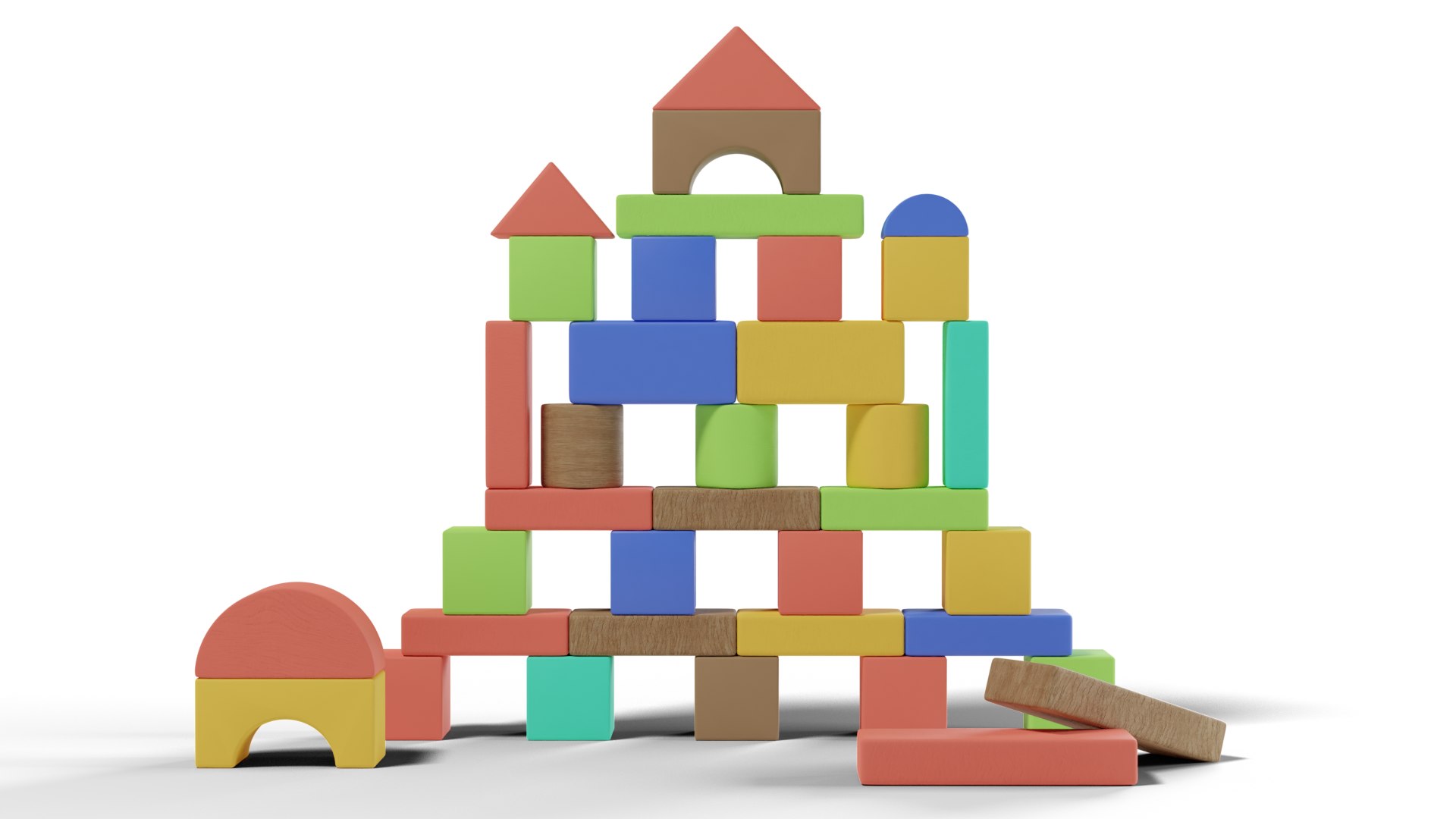 3D Building Blocks Model - TurboSquid 1739276