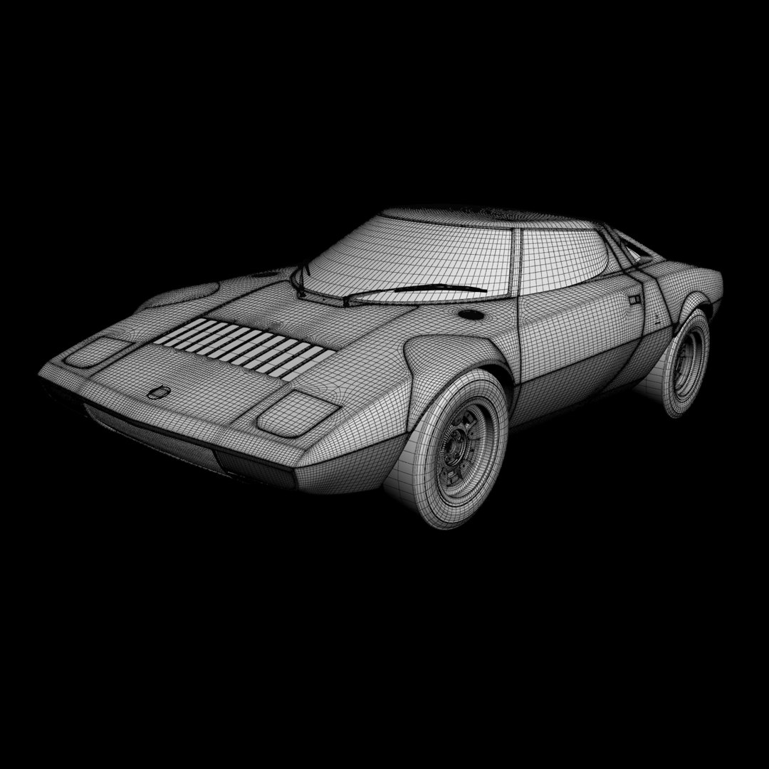 1971 Lancia Stratos Hf Model - TurboSquid 1413079
