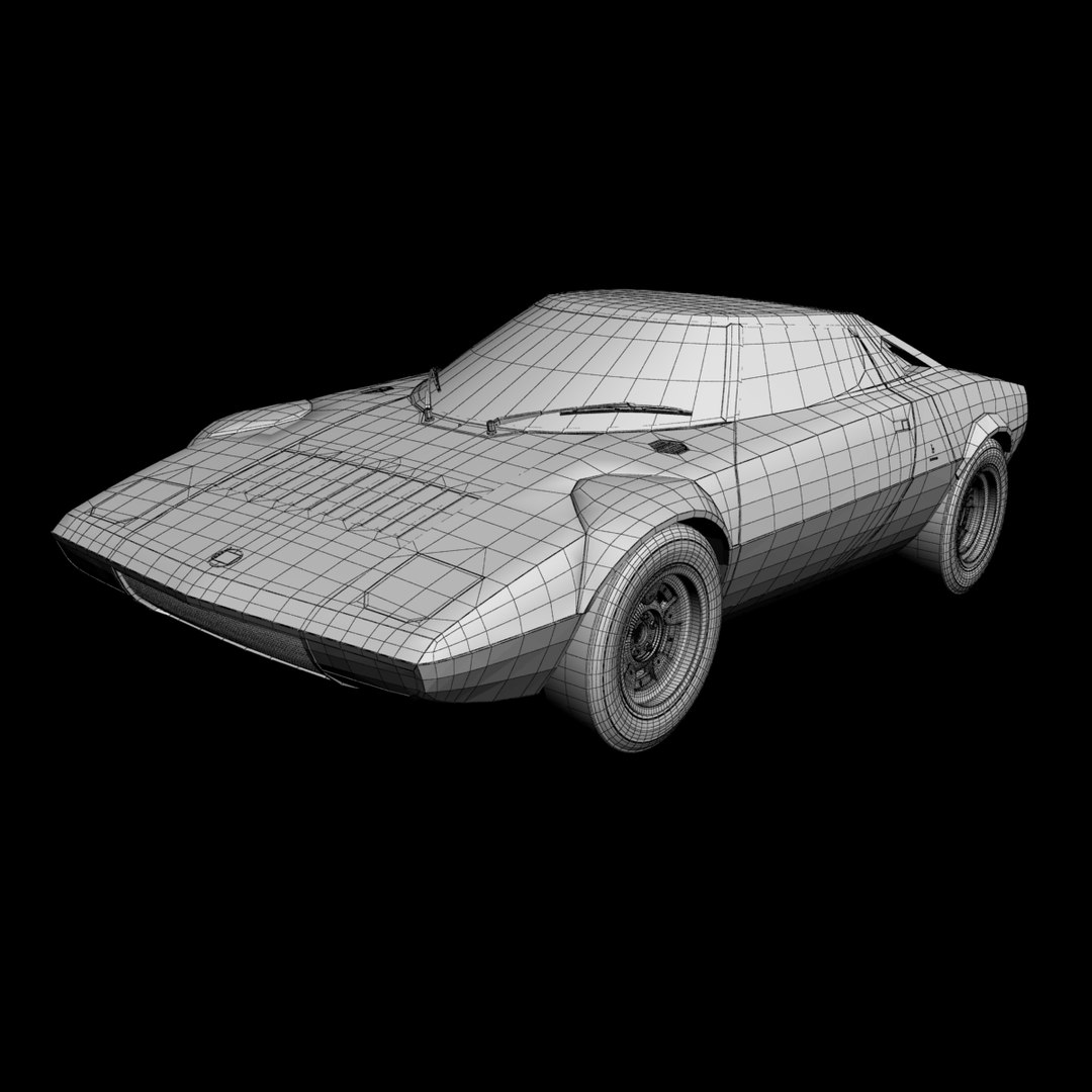 1971 Lancia Stratos Hf Model - TurboSquid 1413079