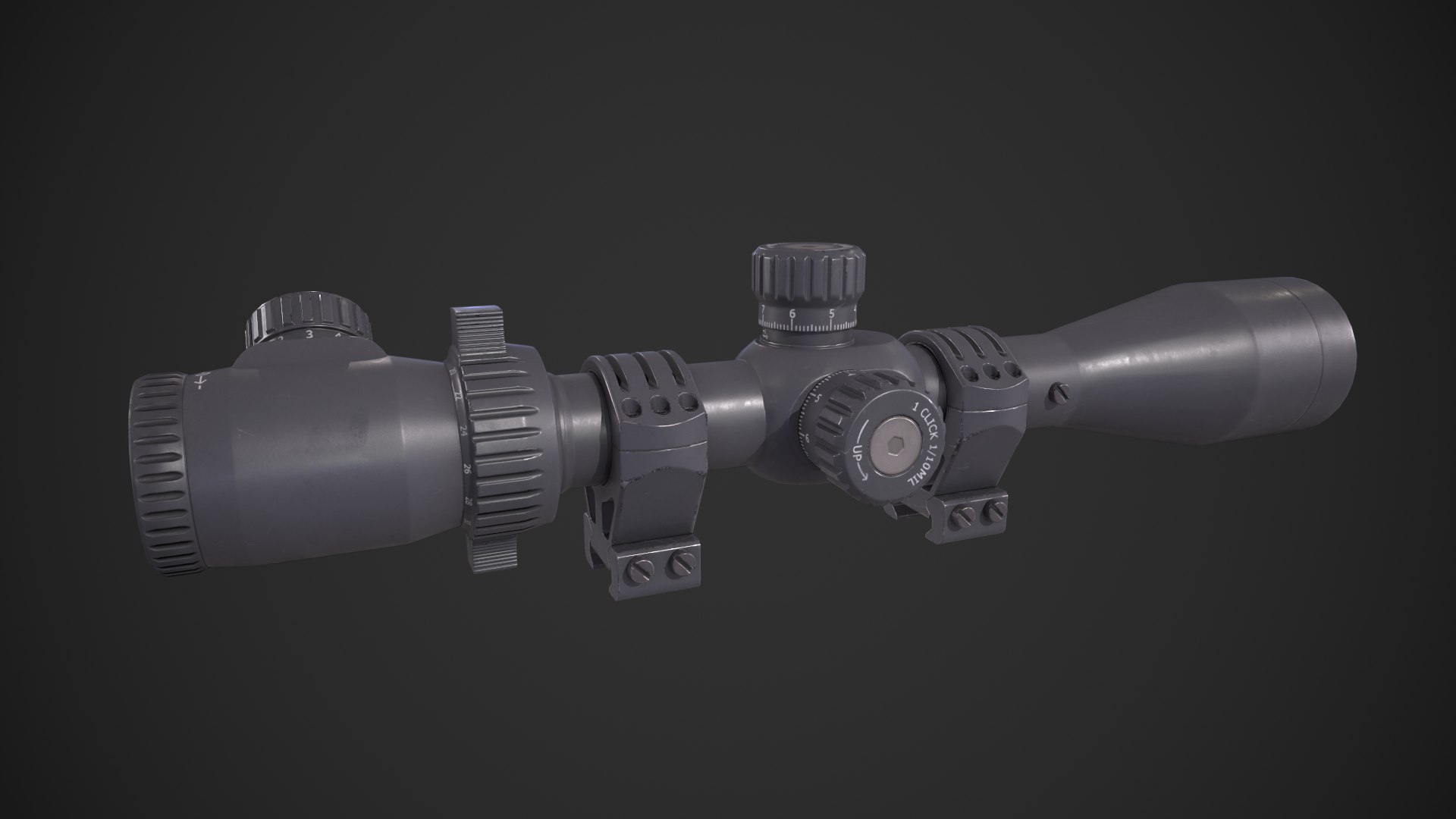 Scope 8x 3D Model - TurboSquid 1920726