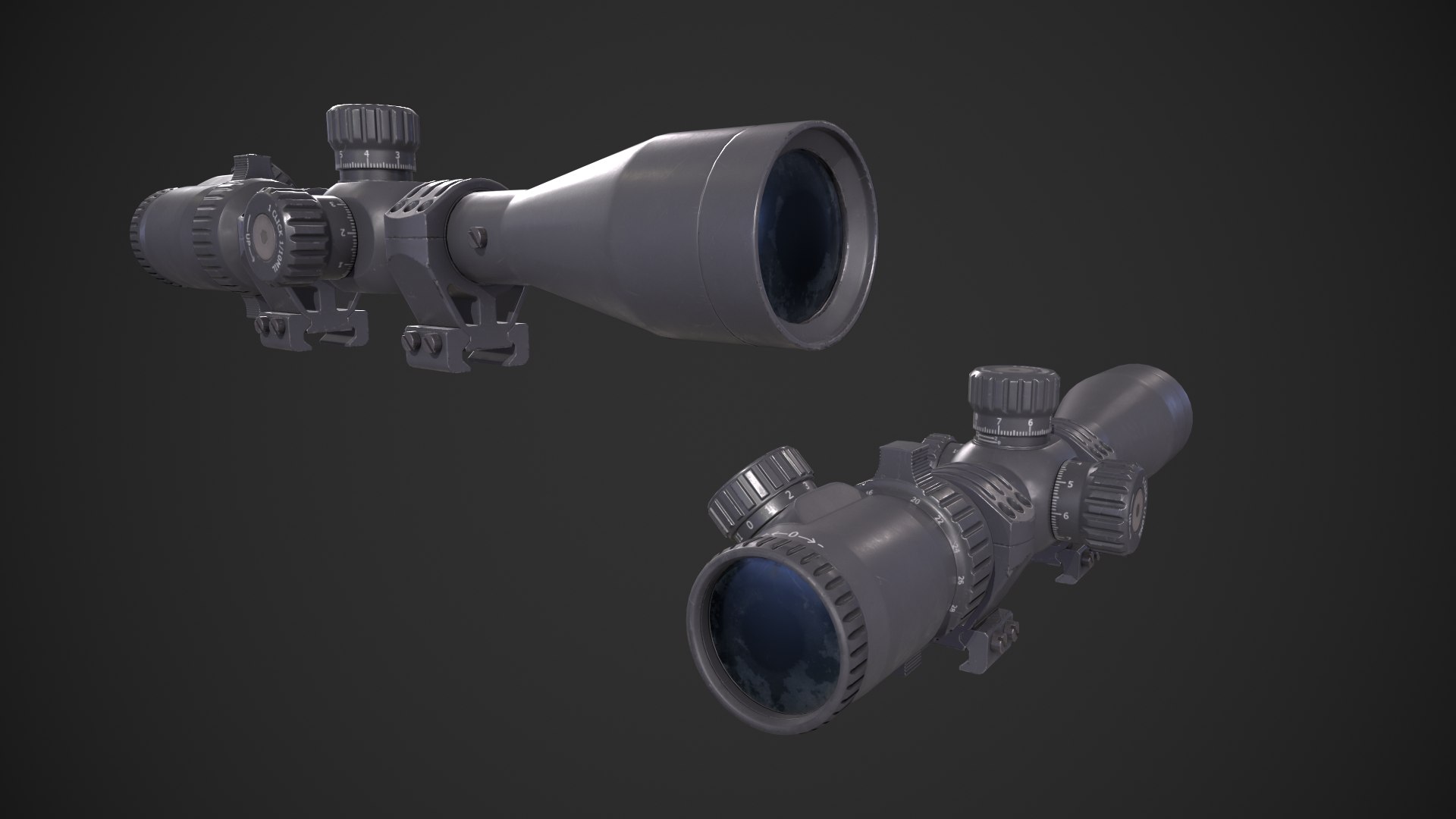 Scope 8x 3D Model - TurboSquid 1920726