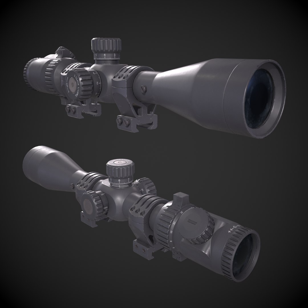 Scope 8x 3D Model - TurboSquid 1920726