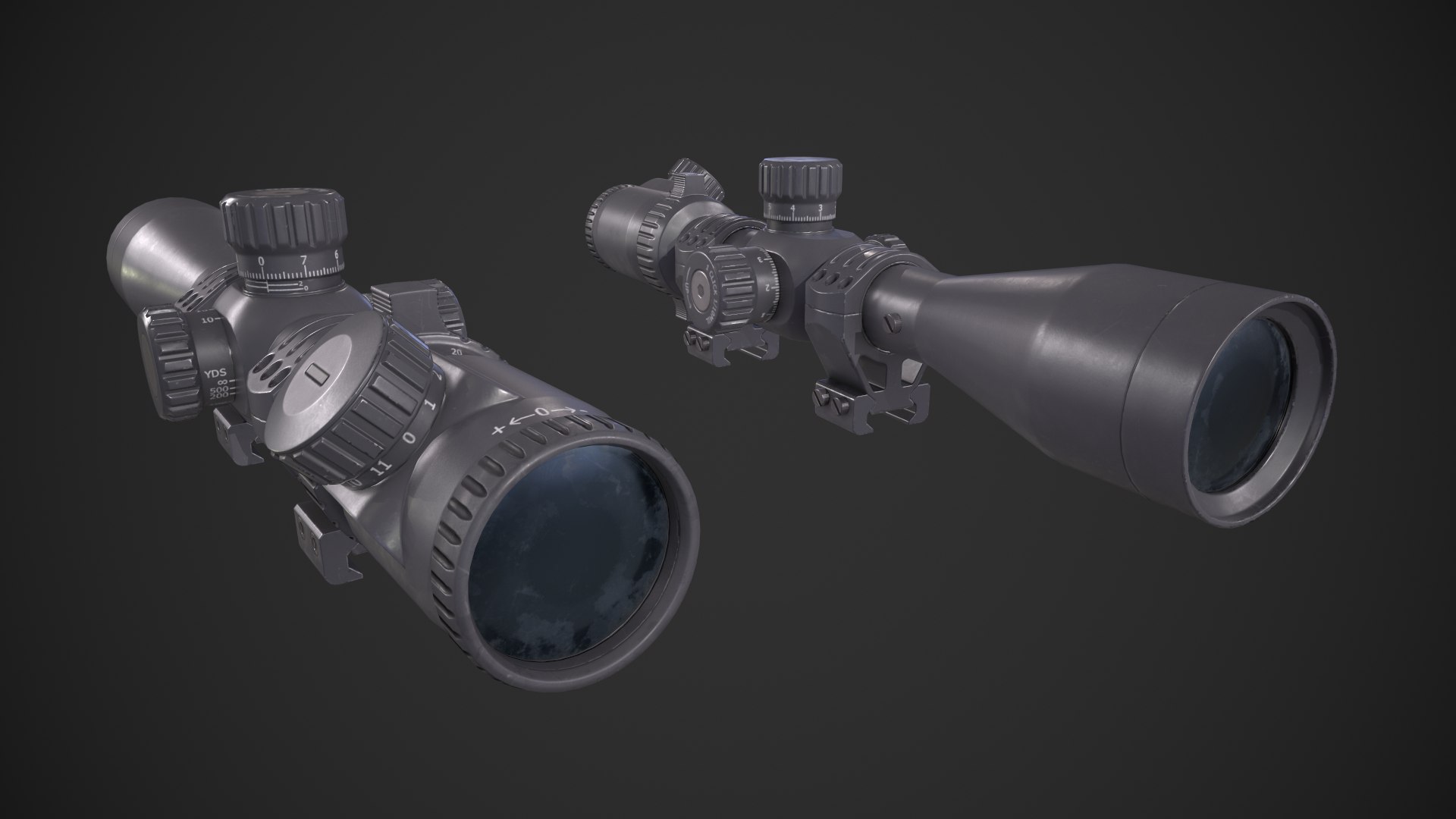 Scope 8x 3D Model - TurboSquid 1920726