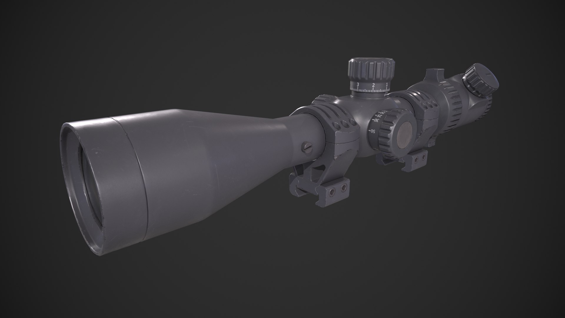 Scope 8x 3D Model - TurboSquid 1920726