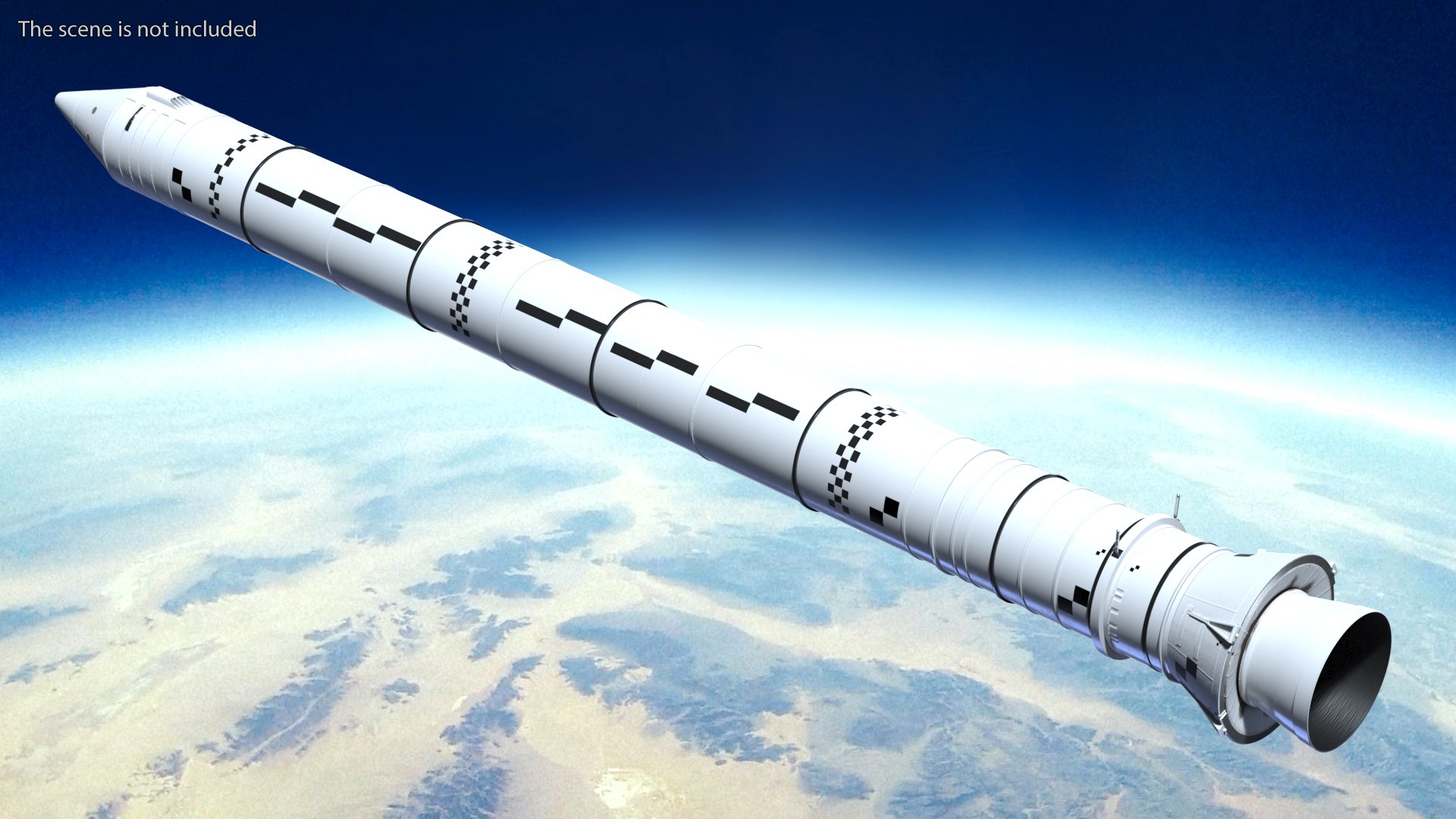 3D Model Space Launch System Solid Rocket Booster - TurboSquid 2051736