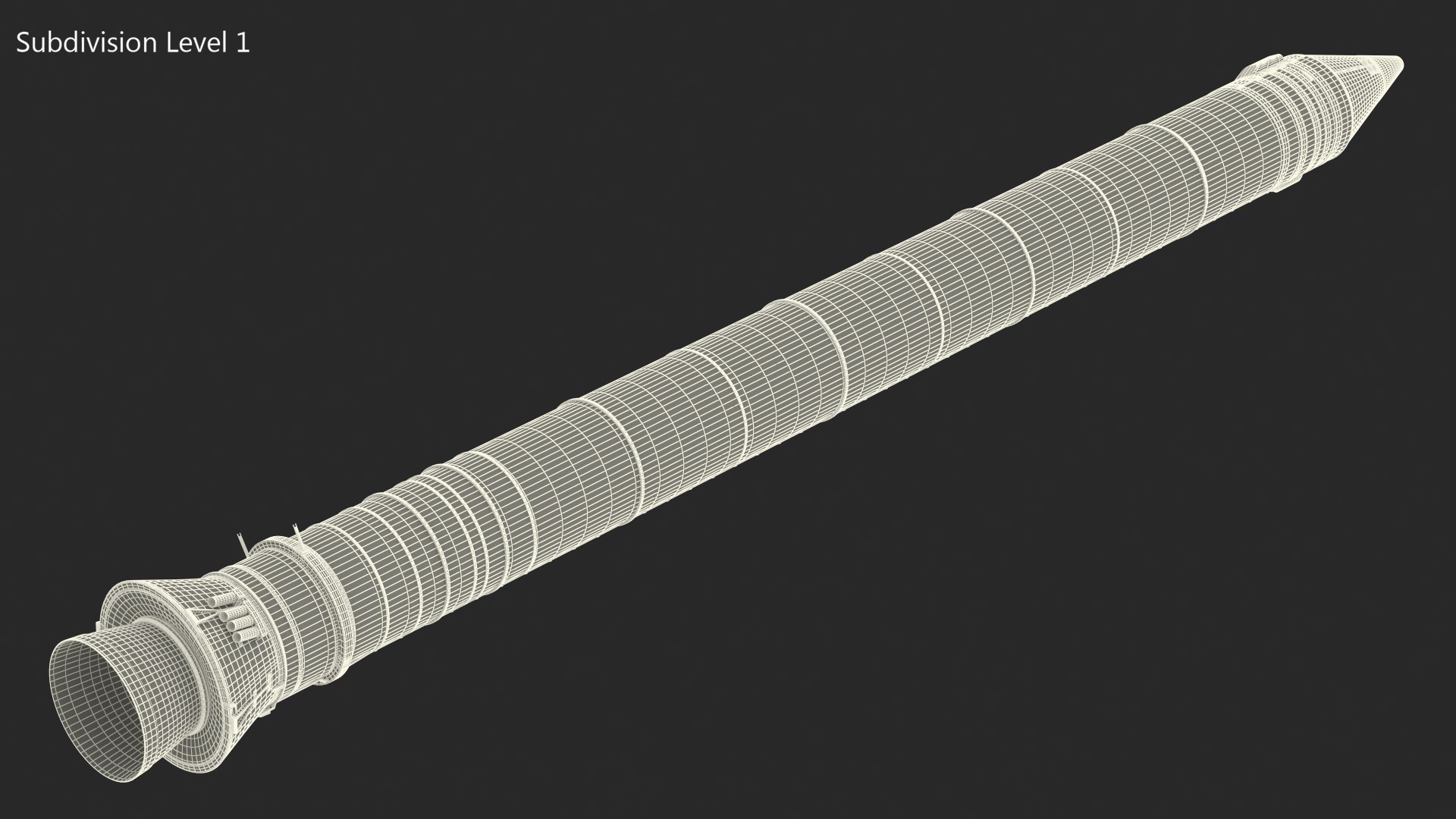 3D Model Space Launch System Solid Rocket Booster - TurboSquid 2051736