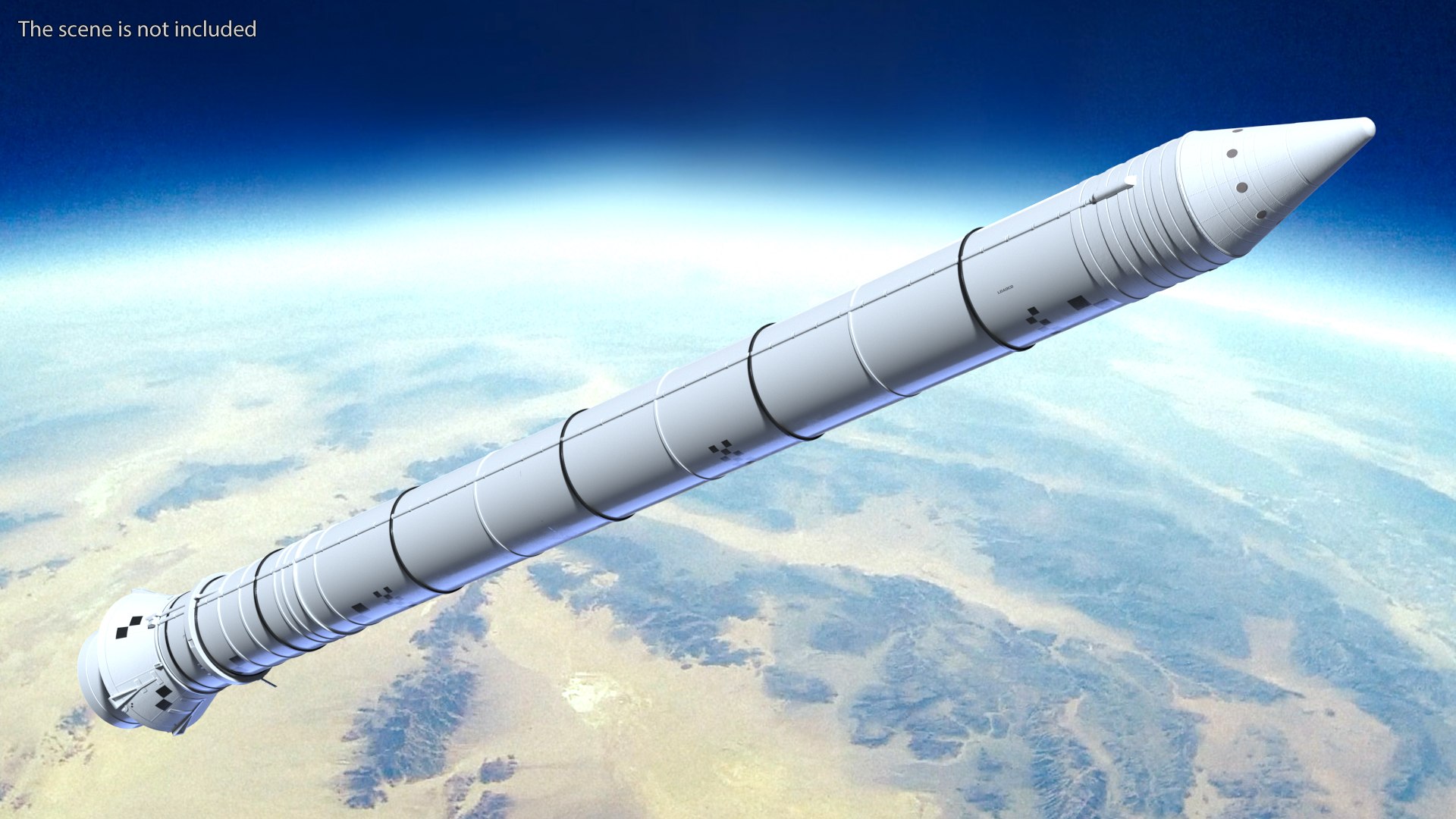 3D Model Space Launch System Solid Rocket Booster - TurboSquid 2051736