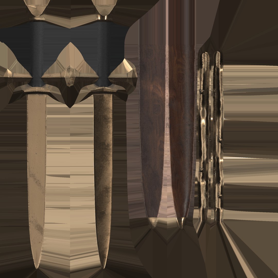 3D Knights Dagger Belt Accessory - TurboSquid 1931967