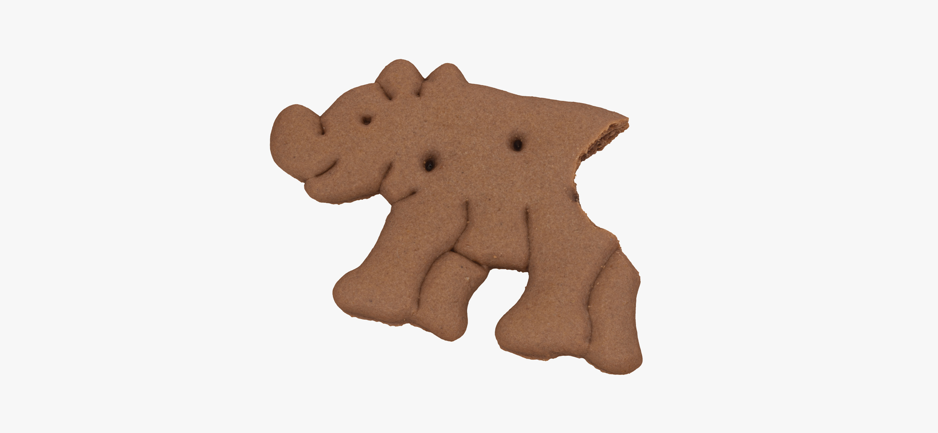 3D Cocoa Rhino Cookie 01 Bitten RAW Scan - TurboSquid 1718642
