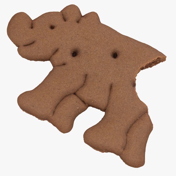 3D Cocoa Rhino Cookie 01 Bitten RAW Scan - TurboSquid 1718642
