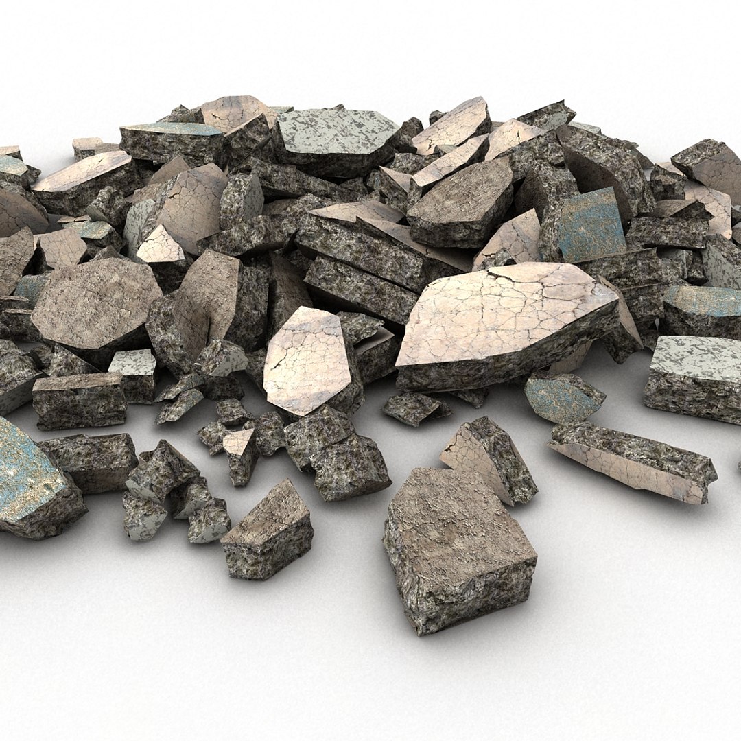 3d Debris Stone Rock