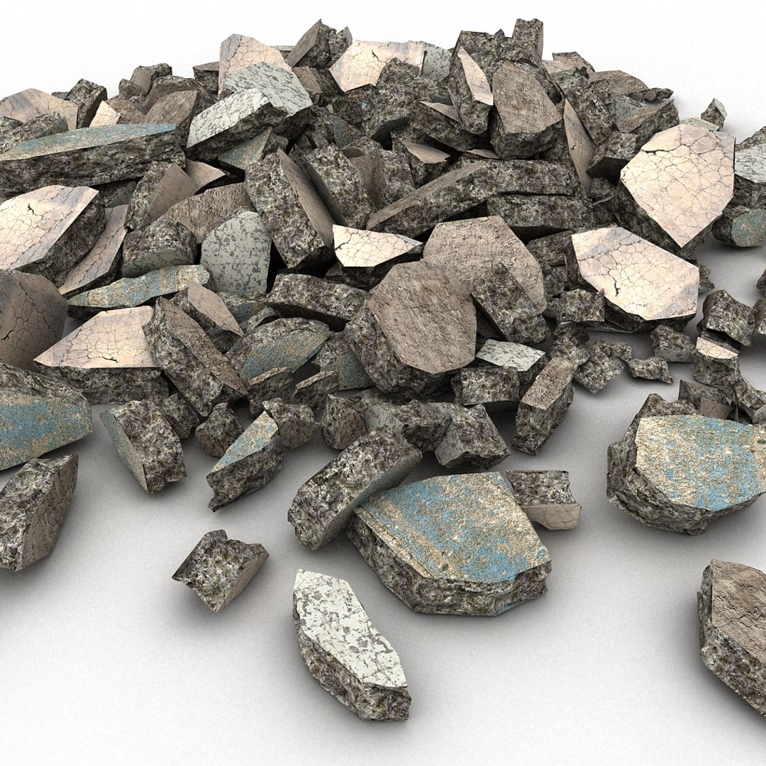 3d Debris Stone Rock