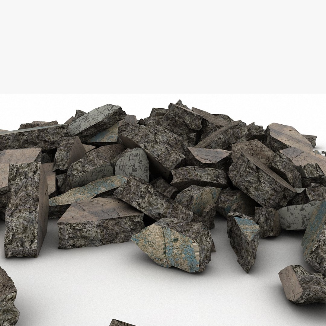 3d Debris Stone Rock
