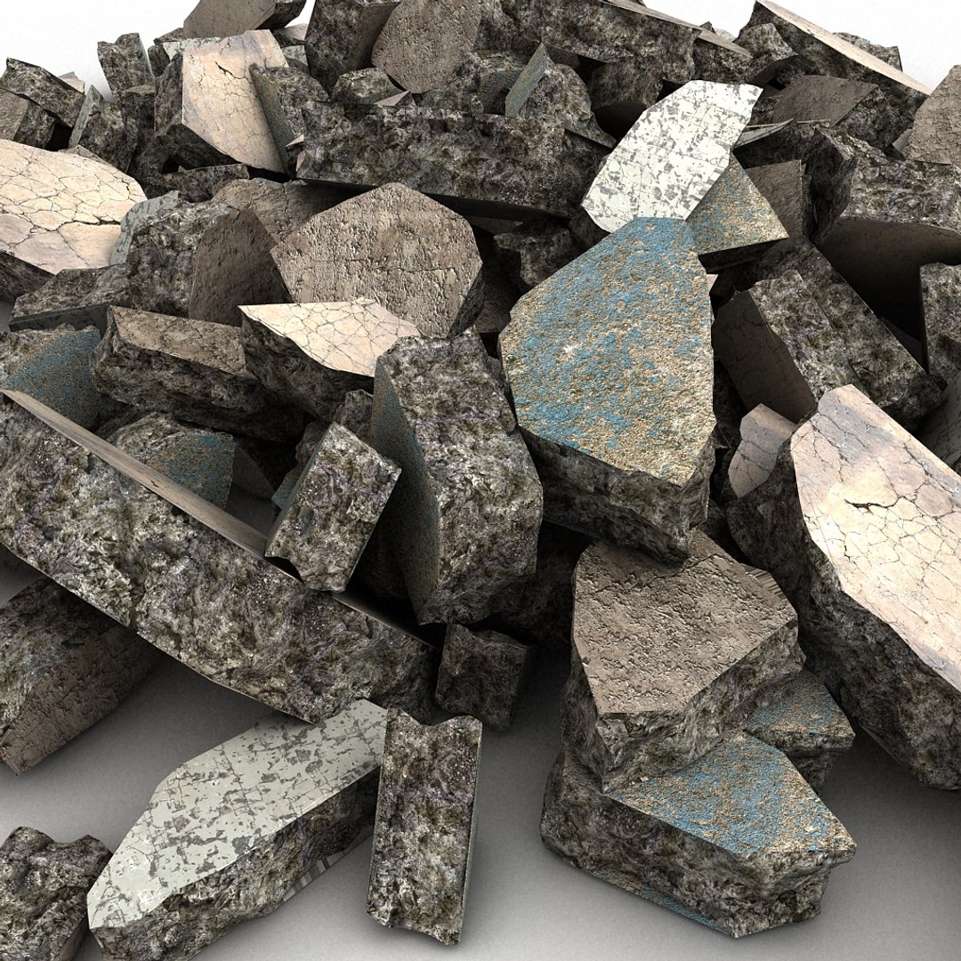 3d Debris Stone Rock